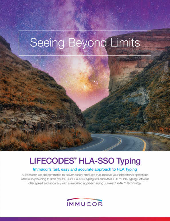 LIFECODES Rapid SSO HLA Typing Kits | Transplant HLA Genotyping | Immucor