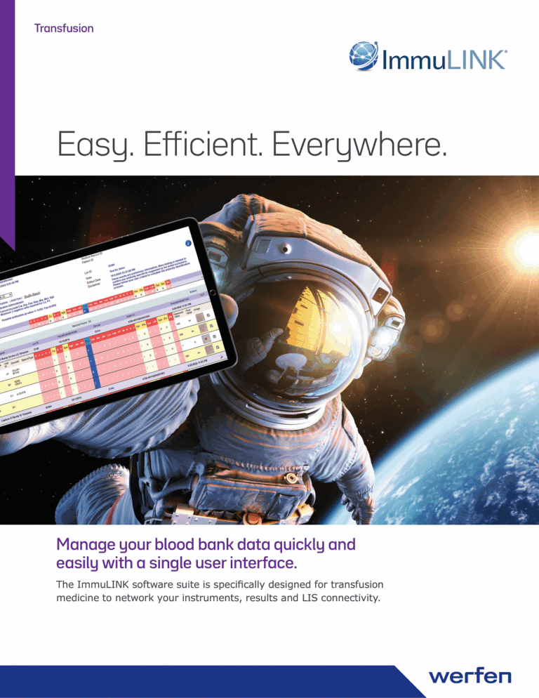 Echo Lumena | Fully-Automated Blood Bank System | Immucor