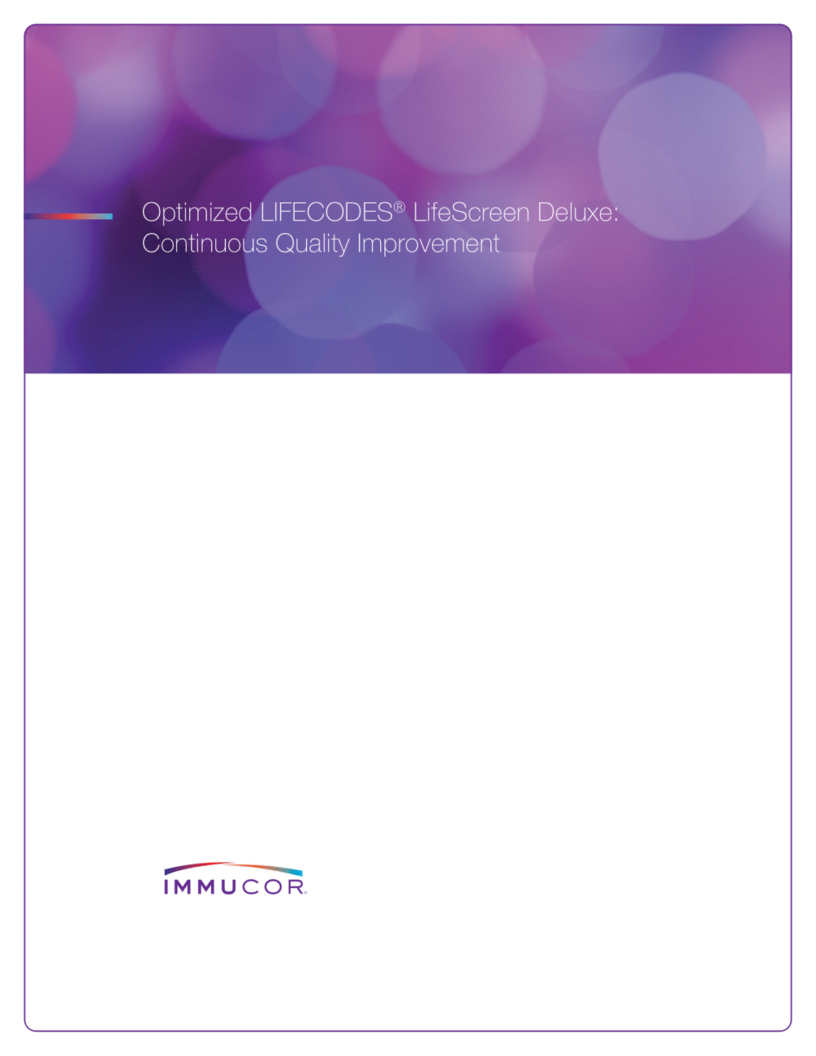 LIFECODES Screening Assay | Antibody Testing Portfolio | Immucor