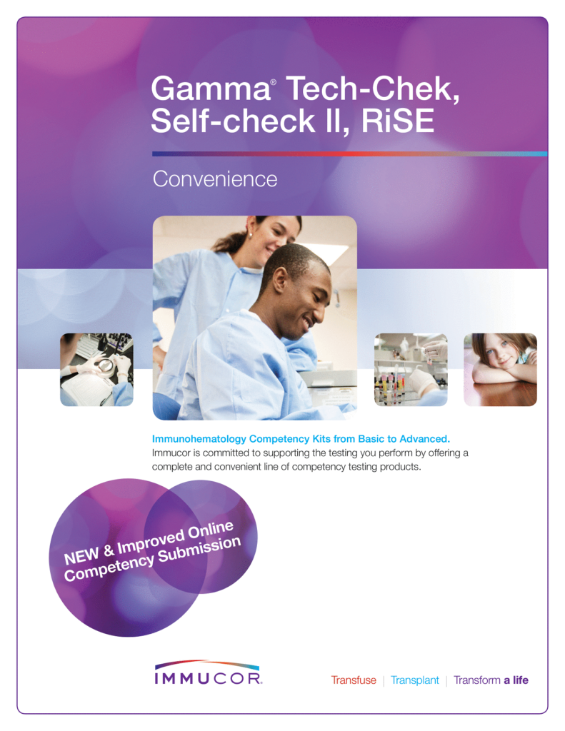Transfusion Competency Products | Immunohematology Competency Kits ...
