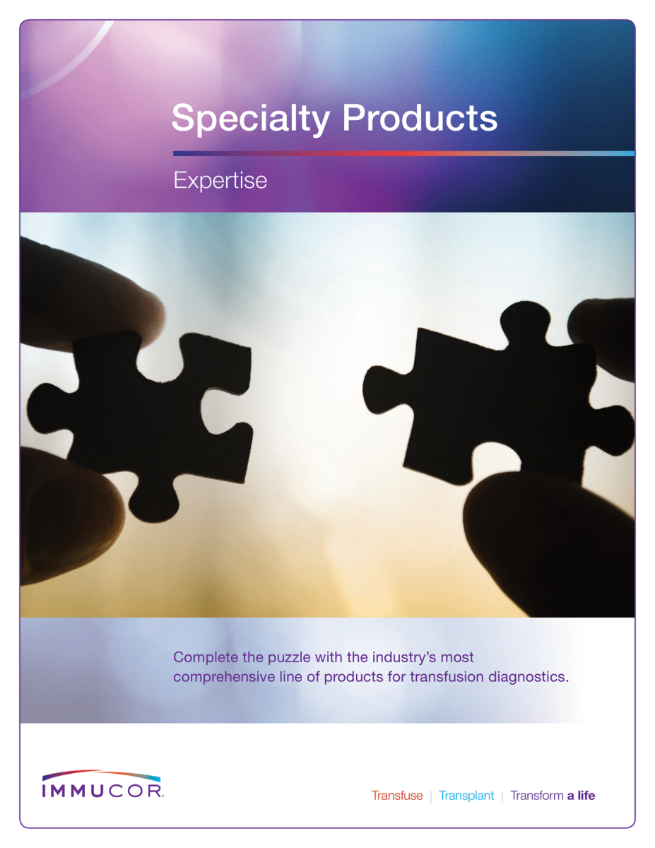 Complex Investigation Products | Immucor